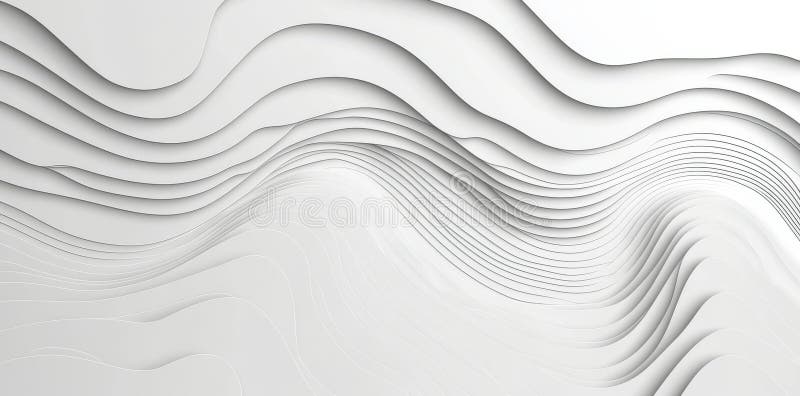 White Wave Paper Curved Reliefs Abstract Background. Background of the ...