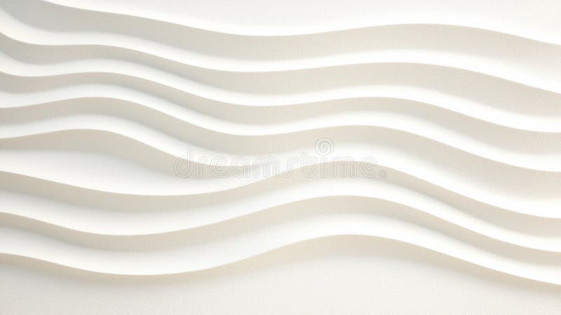 A White Wave Pattern on a White Background. Stock Image - Image of ...