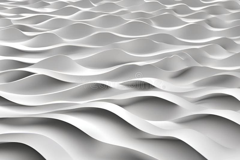 White Wave Pattern Vector Abstract 3D Background. Stock Illustration ...