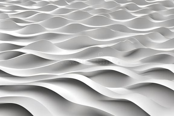 White Wave Pattern Vector Abstract 3D Background. Stock Illustration ...