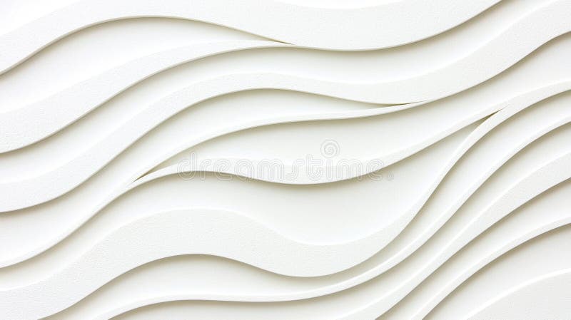 A White Wave Pattern on a Wall. Stock Photo - Image of rhythm, uniform ...