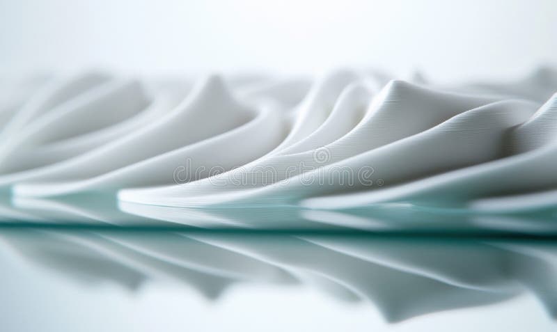 White Wave Reflections stock illustration. Illustration of pattern ...