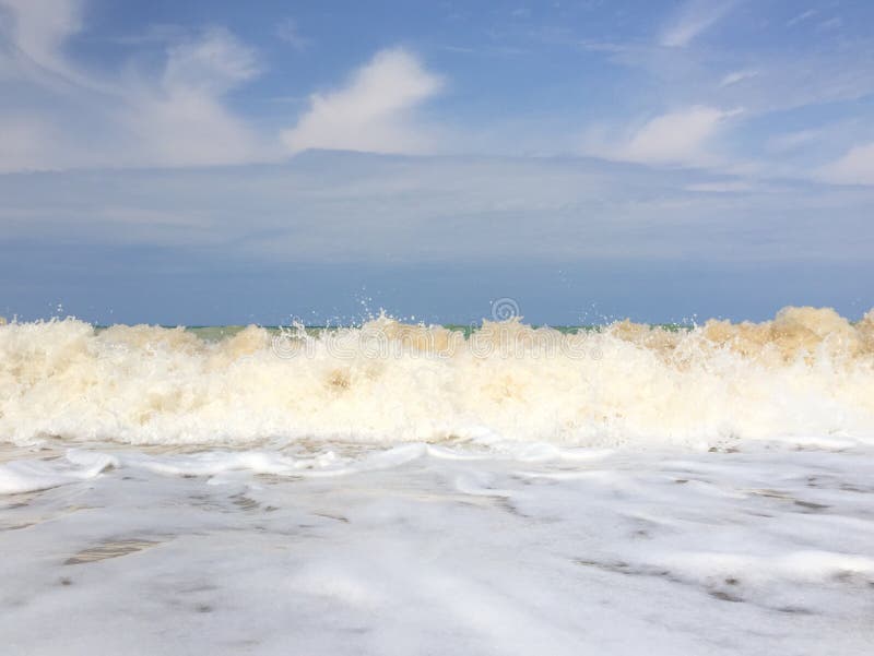 White waves stock photo. Image of white, waves, clouds - 73290804