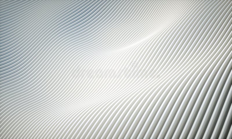 White Waves Pattern Background. 3d Render Illustration. Stock ...