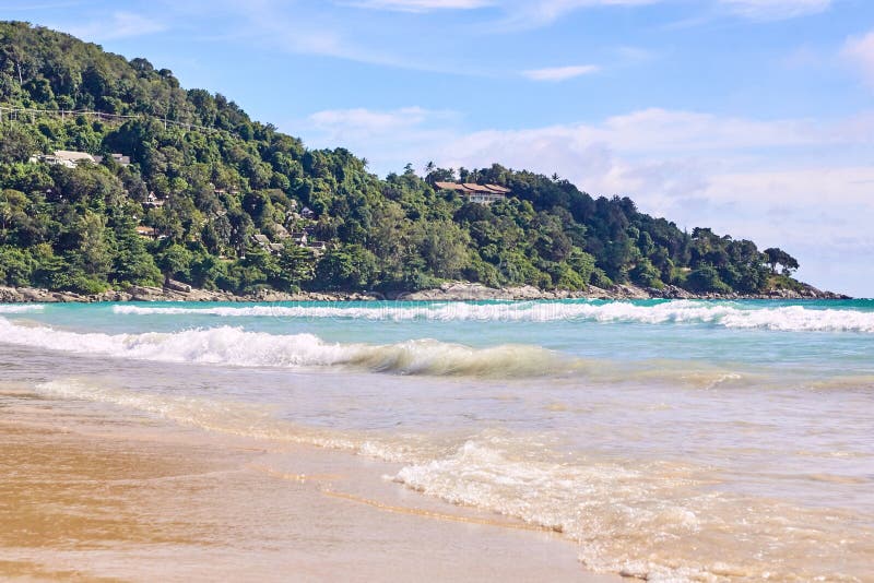 White waves. Warm blue sea stock photo. Image of fresh - 108579426