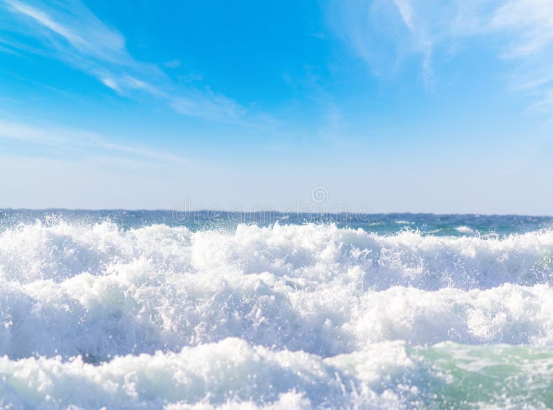 White Waves on a Windy Day in Sardinia Stock Photo - Image of landscape ...
