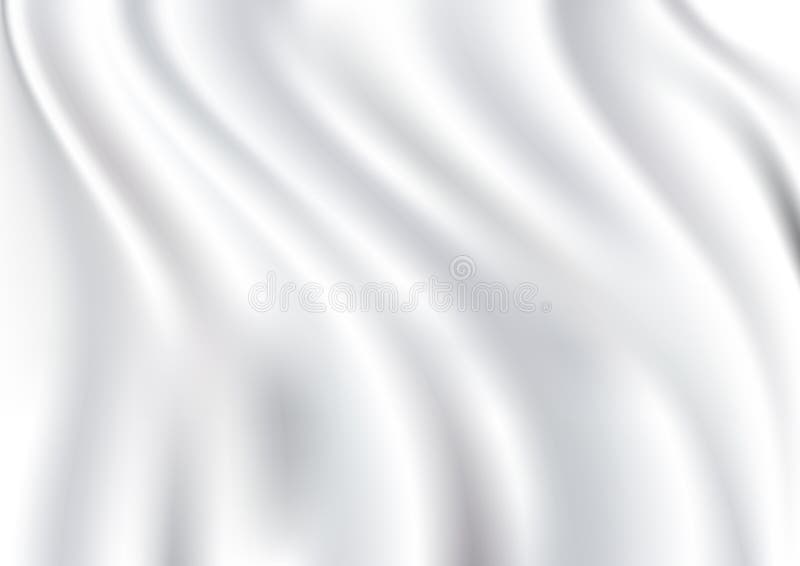 White Wavy Cloth Silk Texture Abstract Background Stock Vector ...