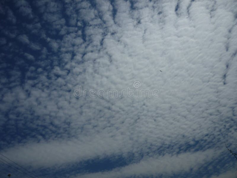 Wavy clouds in the sky stock photo. Image of horizon - 247184842