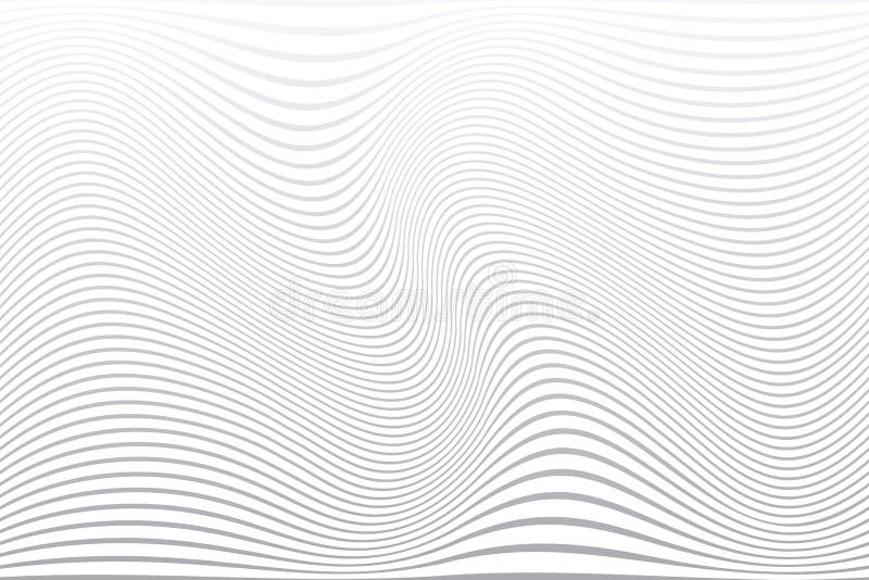 White Wavy Lines Background. Abstract Striped Texture Stock Vector ...