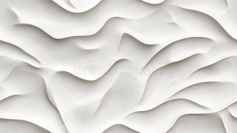 White Wavy Texture Creating Abstract Relief Background Stock Photo ...