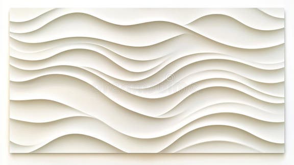 White Wavy Wall Panel Texture; Studio Backdrop Stock Illustration ...
