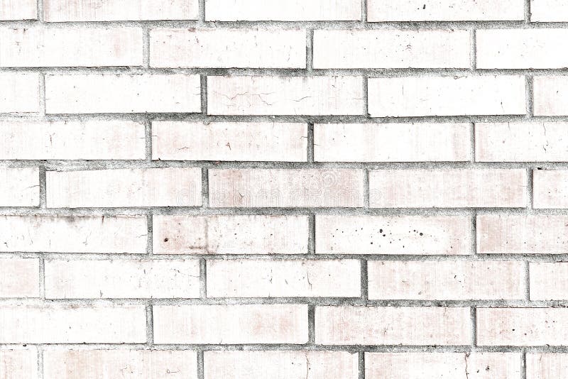 White Weathered Red Vintage Worm Brick Wall Stained Retro Style Surface ...