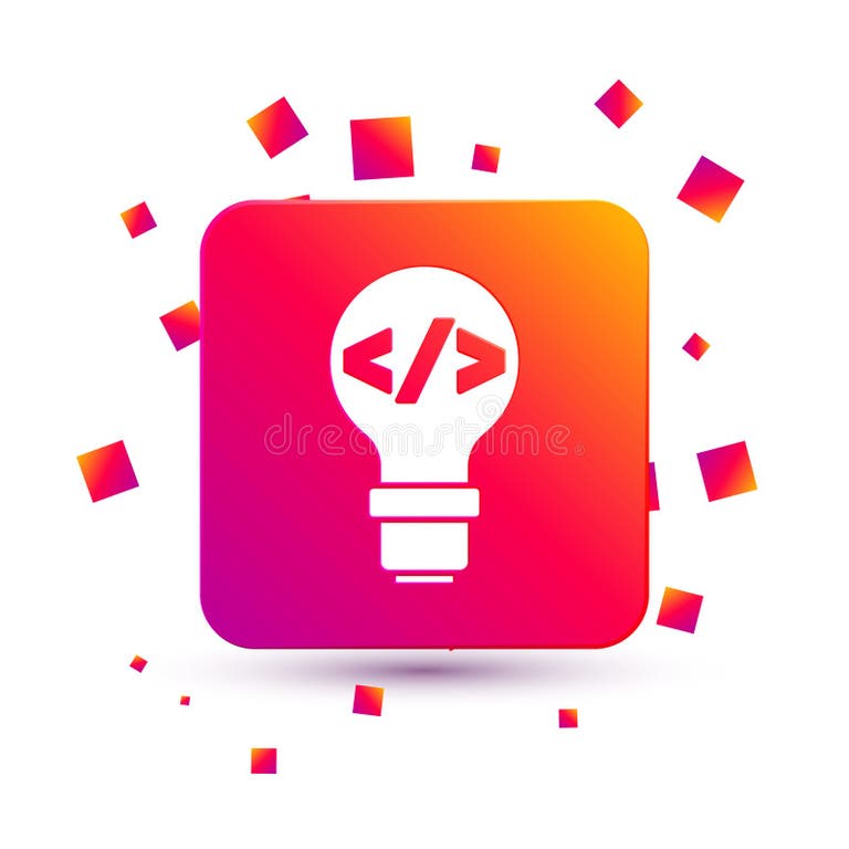 White Web Design and Front End Development Icon Isolated on White ...