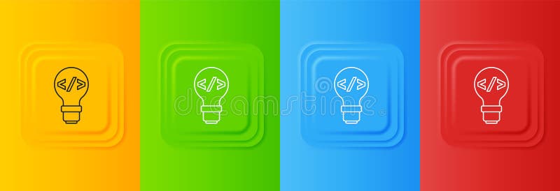White Web Design and Front End Development Icon Isolated on Colorful ...