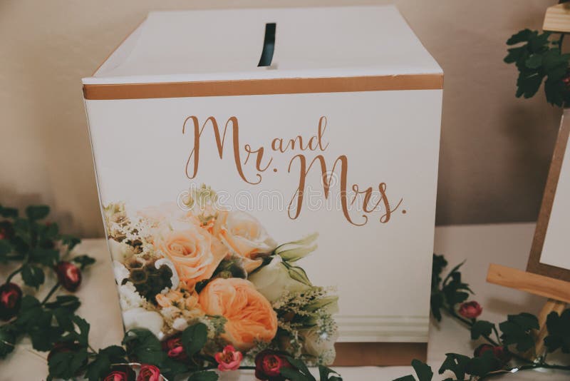 Wedding Card Box stock photo. Image of bride, wedding - 168186968