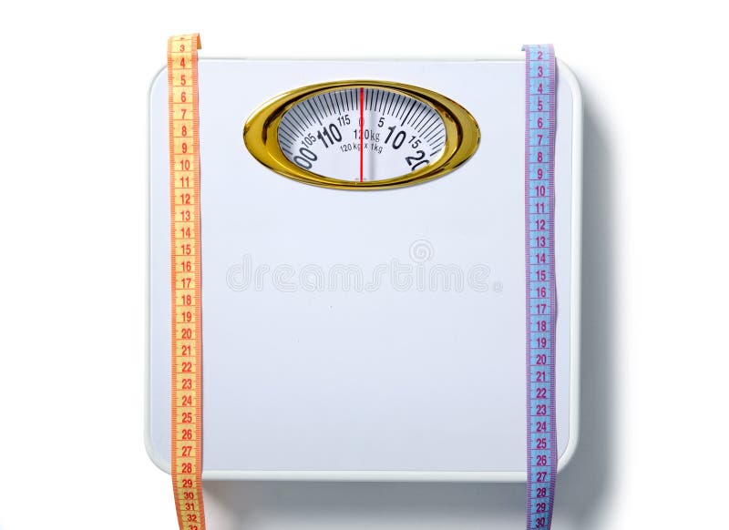 White Weighing Scale Centimeter Stock Image - Image of balance, health ...