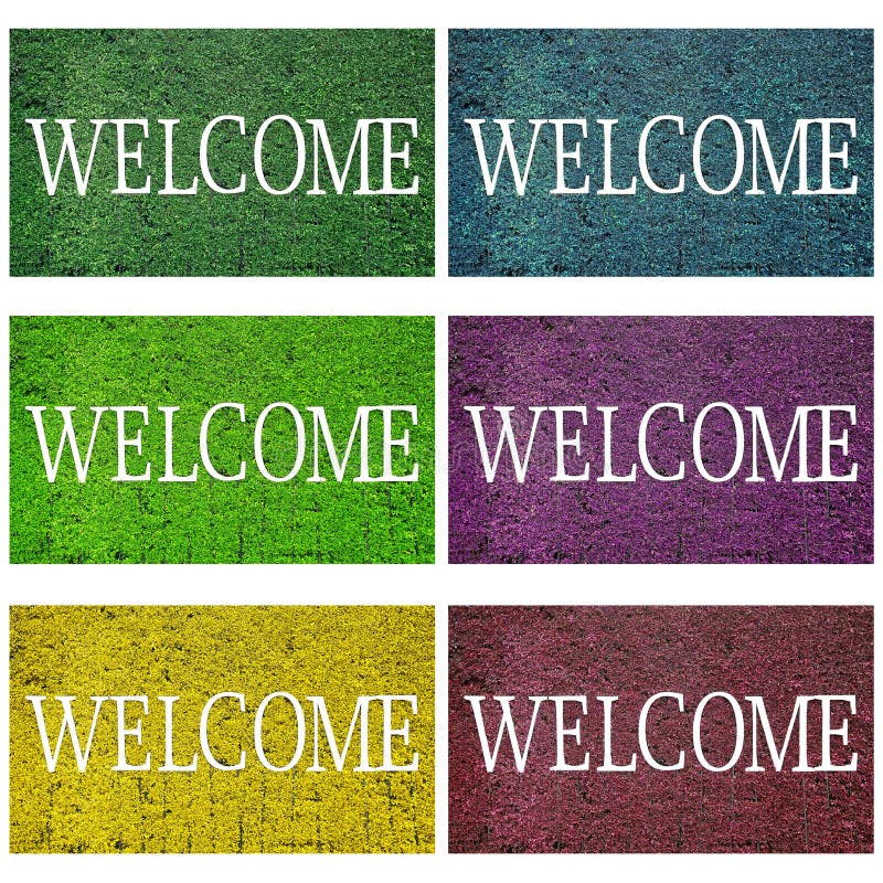 White welcome word stock image. Image of welcome, character - 56723625