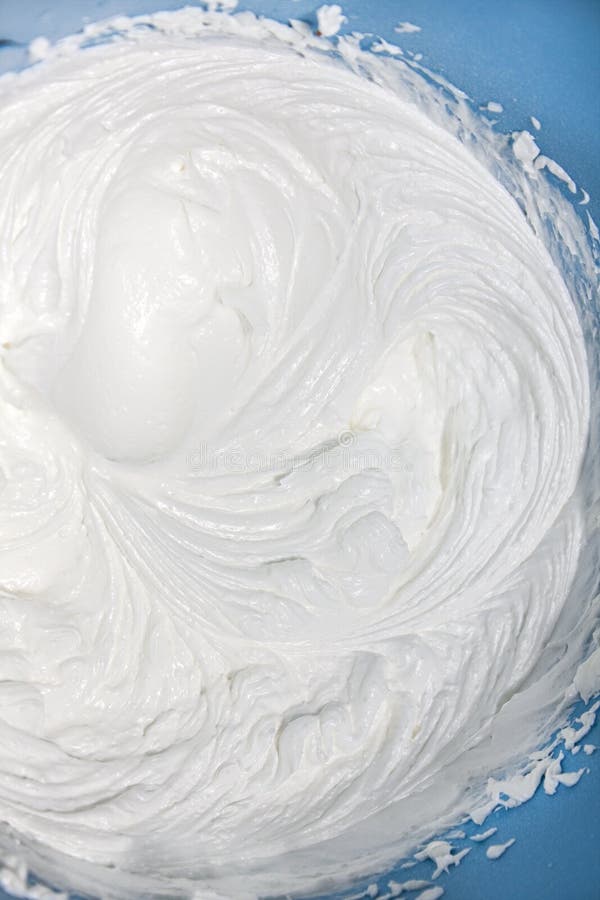 White whipped cream stock image. Image of foodstuff, cooking - 48600323