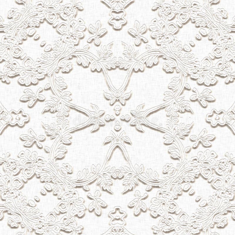 White on White Linen Lace Effect Background. Minimal Stylish Wedding ...