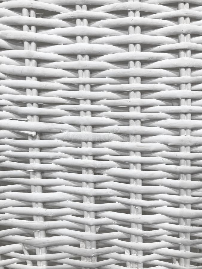 White Wicker Background and Woven Pattern Texture. Stock Photo - Image ...