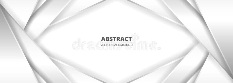 White Wide Abstract Background with Metallic Silver Gradient Lines ...