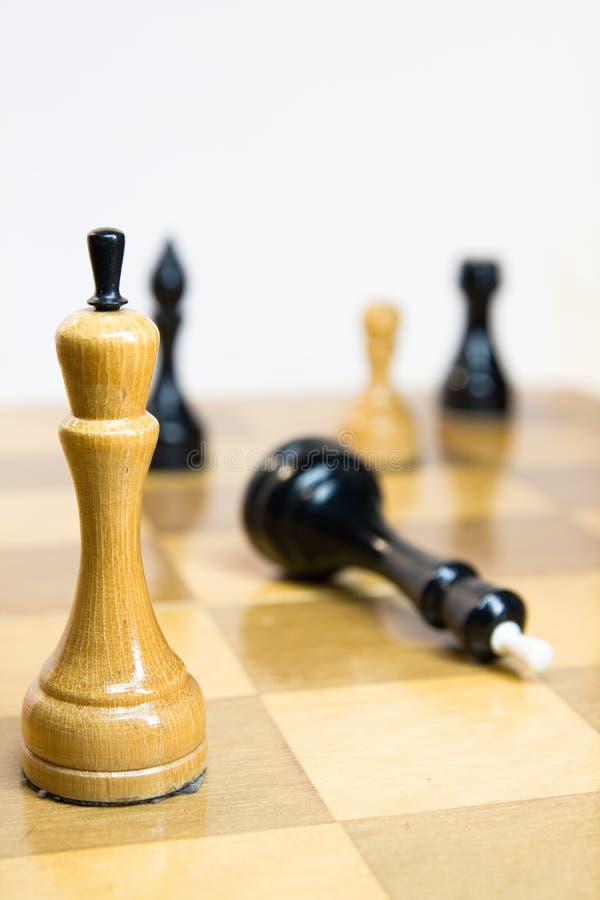 White win. checkmate stock image. Image of chess, cells - 4549797