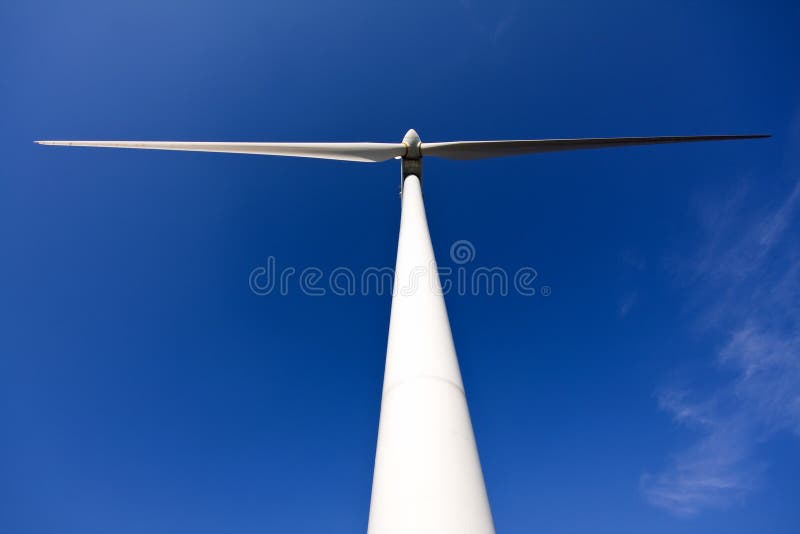 White wind turbine stock image. Image of station, renewable - 29349369