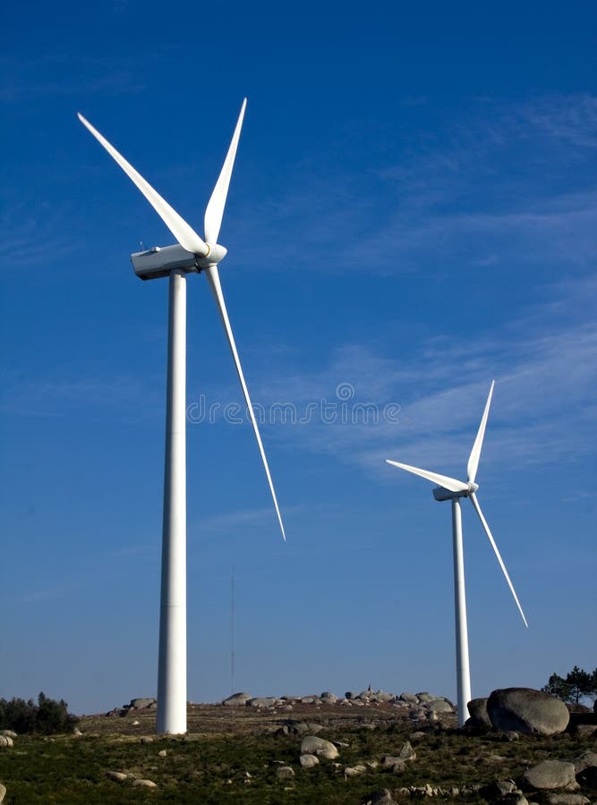 White wind turbine stock photo. Image of electric, innovation - 29349334