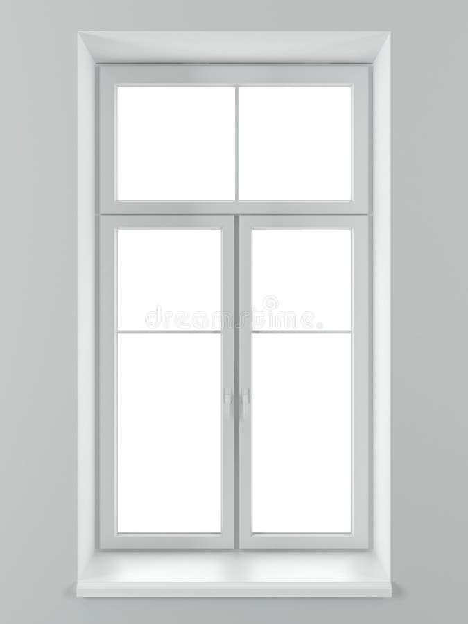 White window frame stock illustration. Illustration of house - 46368434