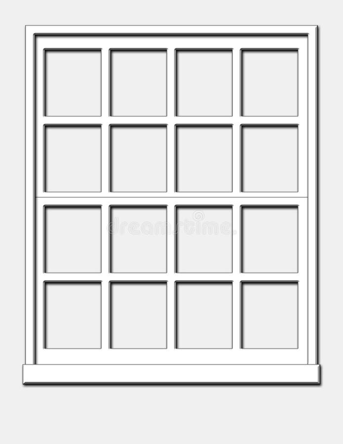 White Window stock illustration. Illustration of architecture - 4252664