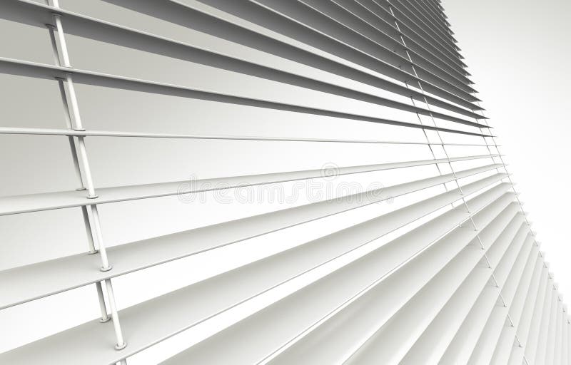 White Window Blinds on White Background Stock Illustration ...