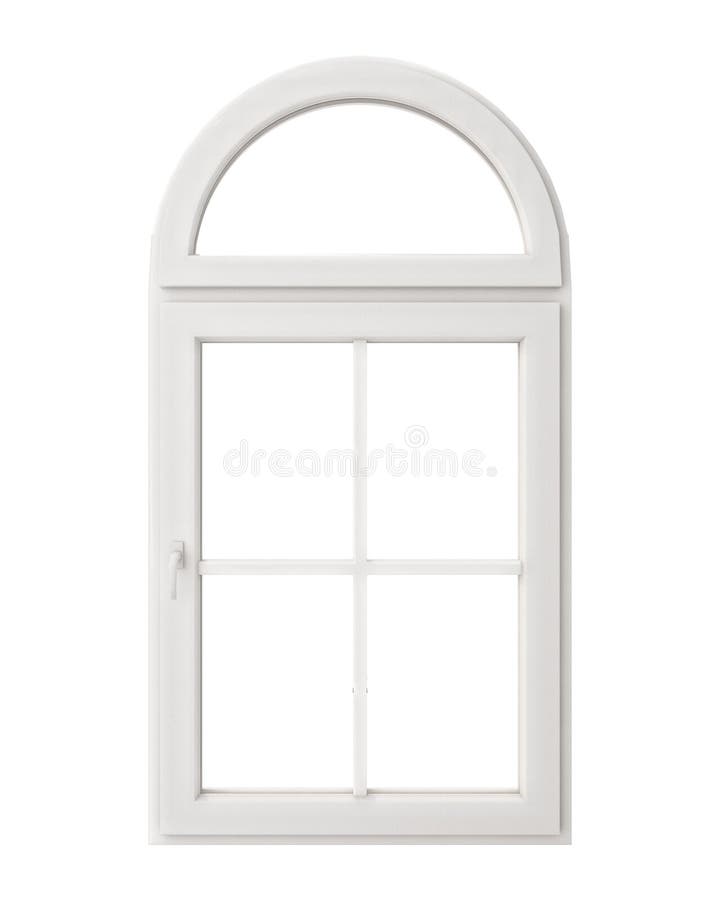 White Window Frame Isolated on White Background Stock Photo - Image of ...