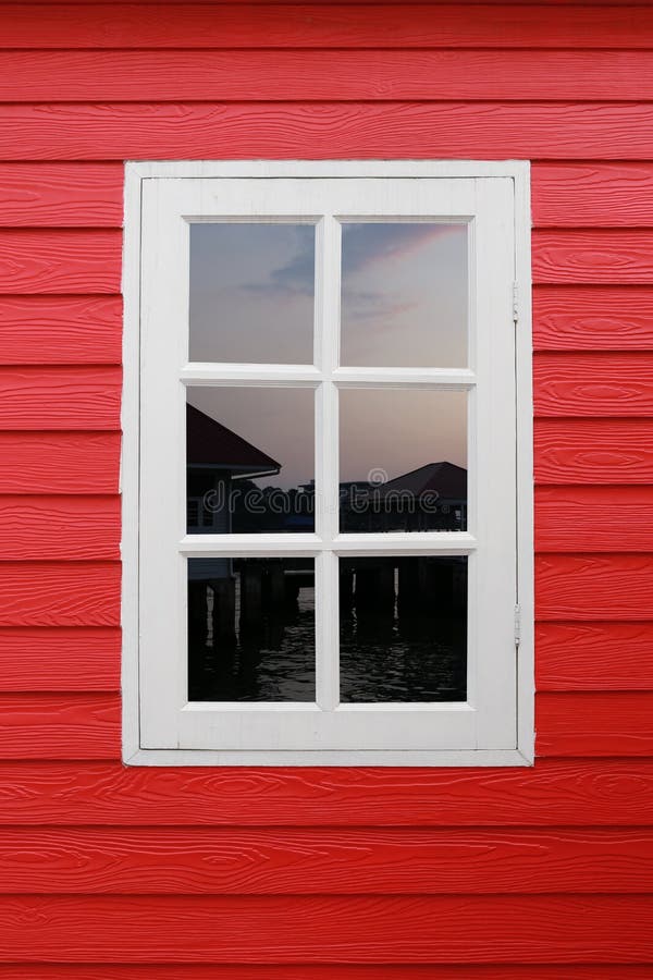 White Window Looking Out To See View. Stock Photo - Image of resort ...