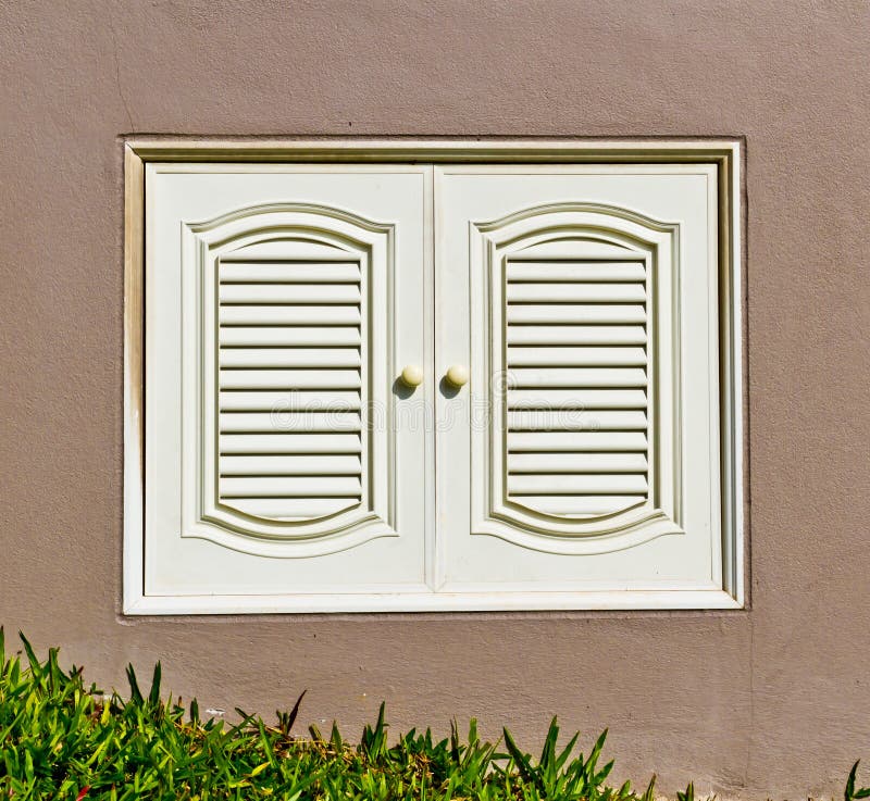 White window wall stock image. Image of glass, cement - 28217201