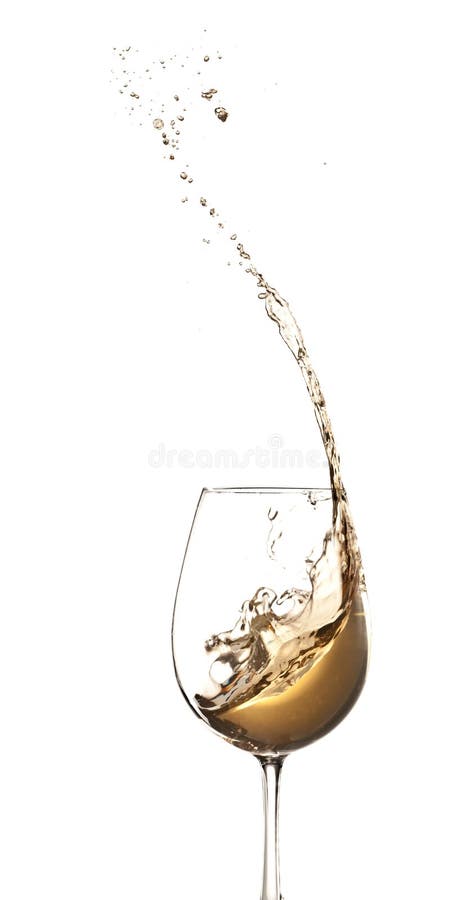 White Wine Being Poured stock photo. Image of wine, isolated - 10150382