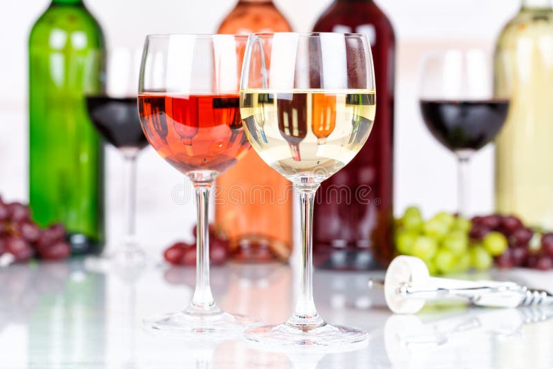 White Wine in a Glass Alcohol Drink Grapes Stock Image - Image of wine ...