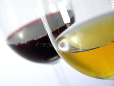 White wine vs red wine stock image. Image of champagne, pinot - 15621