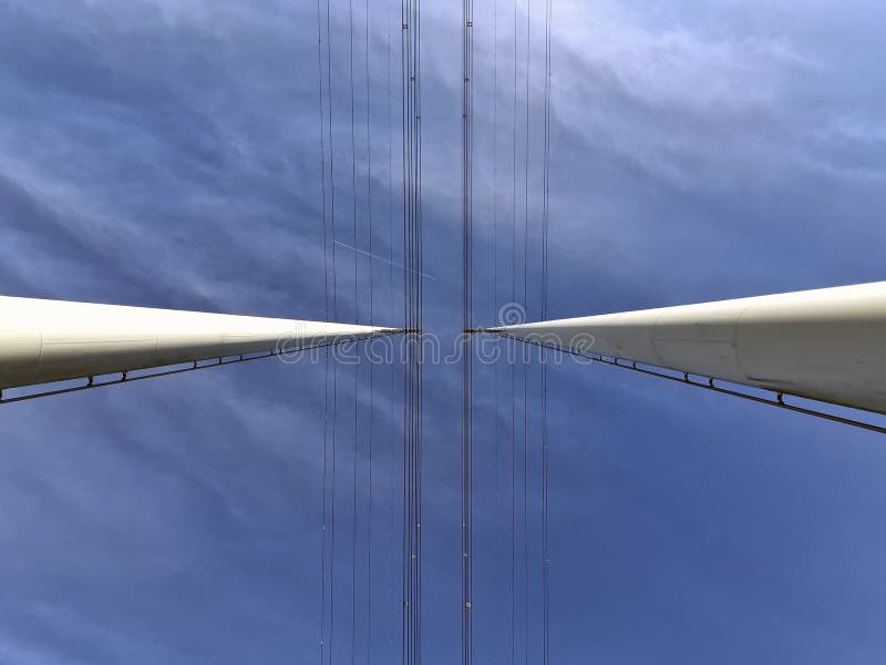 White Wintrack Pylons with High Voltage Power Lines in Bleiswijk Stock ...