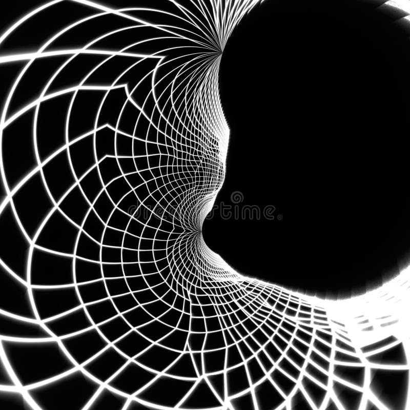 White Wire Frame on Black Background Stock Illustration - Illustration ...
