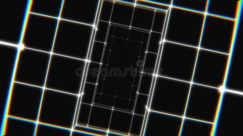 White Wireframe Loop Animation. Stock Video - Video of white, cube ...