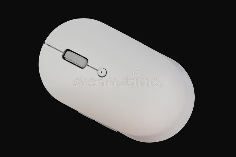 White Wireless Computer Mouse with Bluetooth, Isolated Stock Photo ...