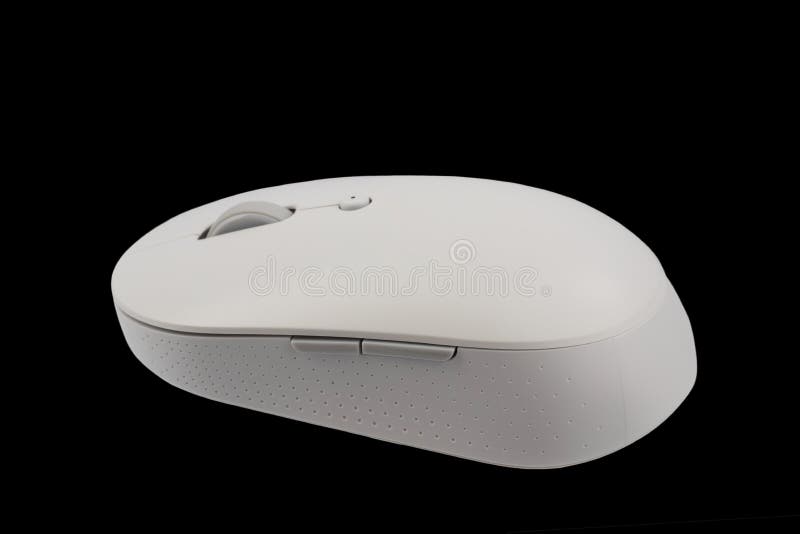 White Wireless Computer Mouse with Bluetooth, Isolated Stock Image ...
