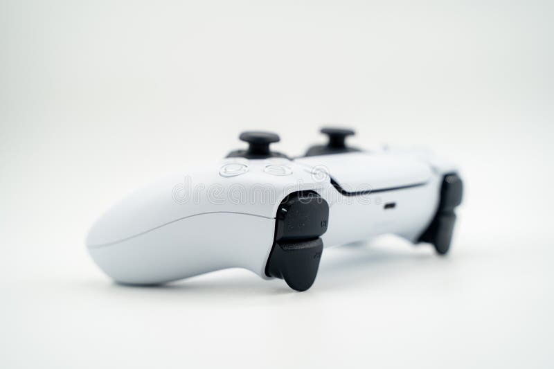 White Wireless Gamepad Game Controller Isolated Stock Image - Image of ...
