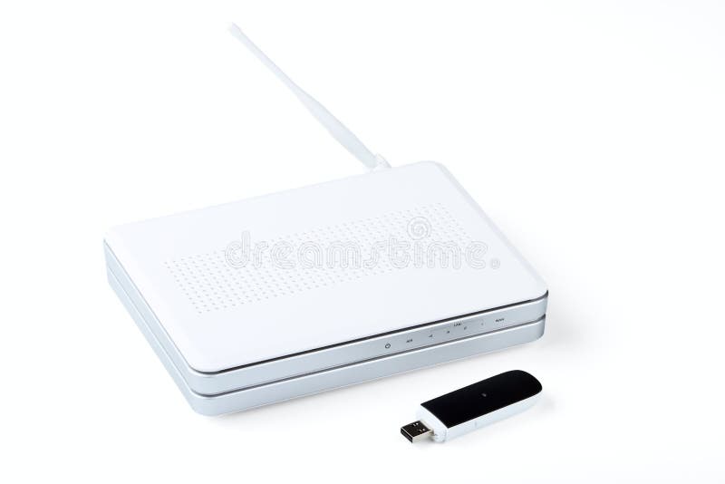 White Wireless Router and Usb Modem Stock Image - Image of modem ... White Wireless Router and Usb Modem Stock Image - Image of modem ...