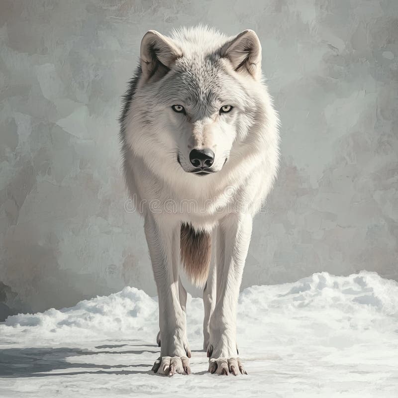 White Wolf Clipart is an Example of Digital Watercolor Clipart that ...