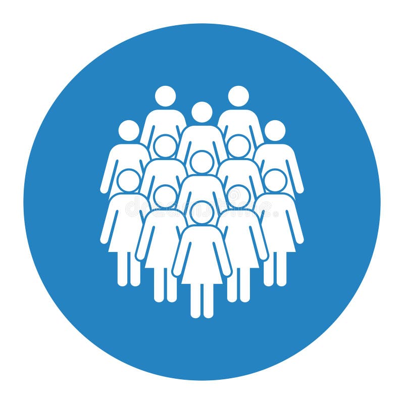 Icon of women, vector file stock illustration. Illustration of society ...