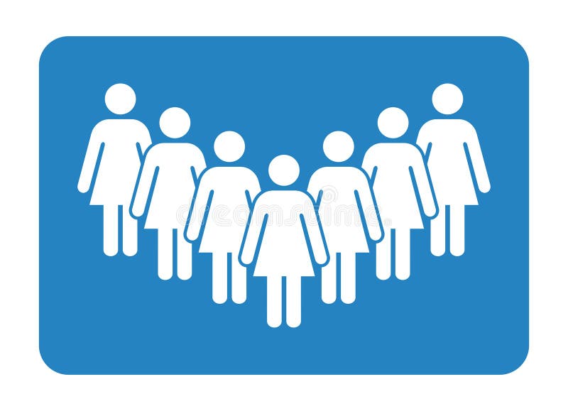 Icon of women, vector file stock vector. Illustration of organization ...