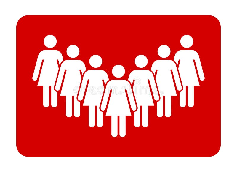 Icon of women, vector file stock vector. Illustration of society ...