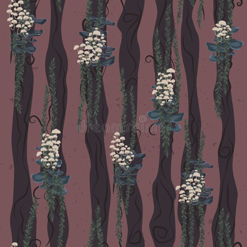 Floral Wood Seamless Repeating Patterns Stock Illustration ...