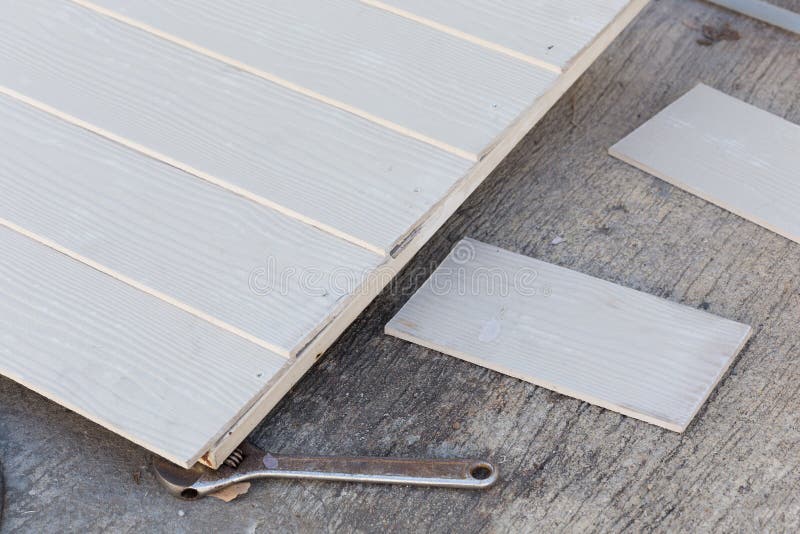 White Wood Plank in Construction Stock Image - Image of timber, wall ...